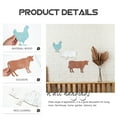 1 Set Farmhouse Animal Wood Signs with Chicken Pig Cow Shapes for ...