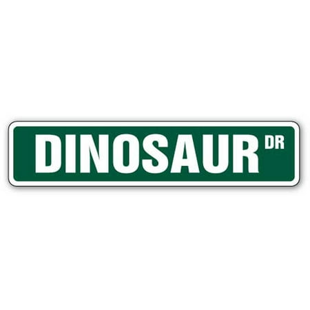 DINOSAUR Street Sign t-rex bones paleontologist museum pre | Indoor ...
