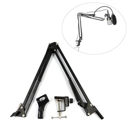 NB35 Metal Adjustable Mic Desk Stand Live Radio Recording Microphone ...