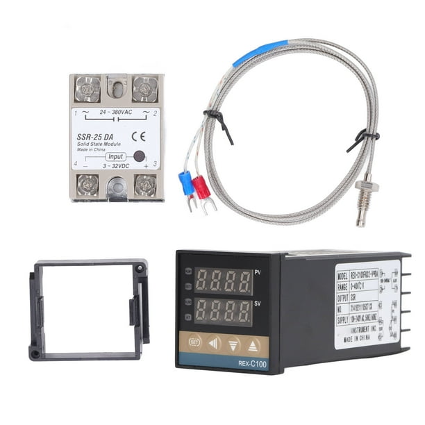 PID Temperature Controller Kit, Display Heating Cooling Relay With Solid State Relay K Type ...