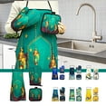 Aprons With Pockets Eid Al-Fitr Thickened Baking High Temperature Oven ...