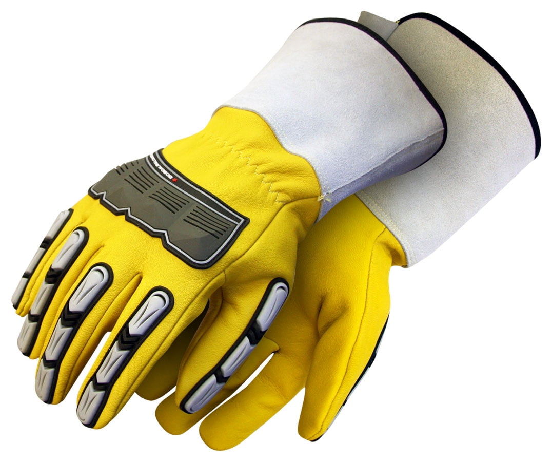20-1-10696-XL Grain Goatskin Gauntlet Back Hand Protection, Size XL ...