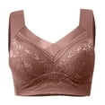 Bras Front Closure Air-Flow Mesh Thin Cup Cotton Wireless Bra Size ...