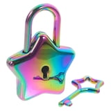 unbranded Cute Padlock with Key Star Shaped Lock for Decorative Use ...