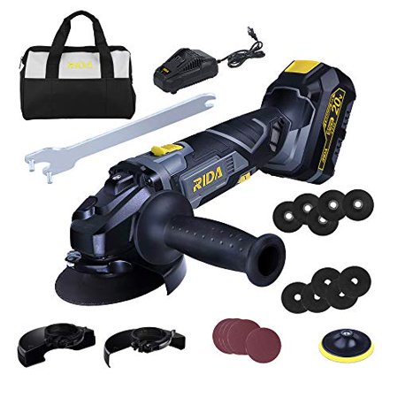 RIDA Cordless Angle Grinder , 20V 4-1/2'' Cut Off Tool , 10000RPM ...