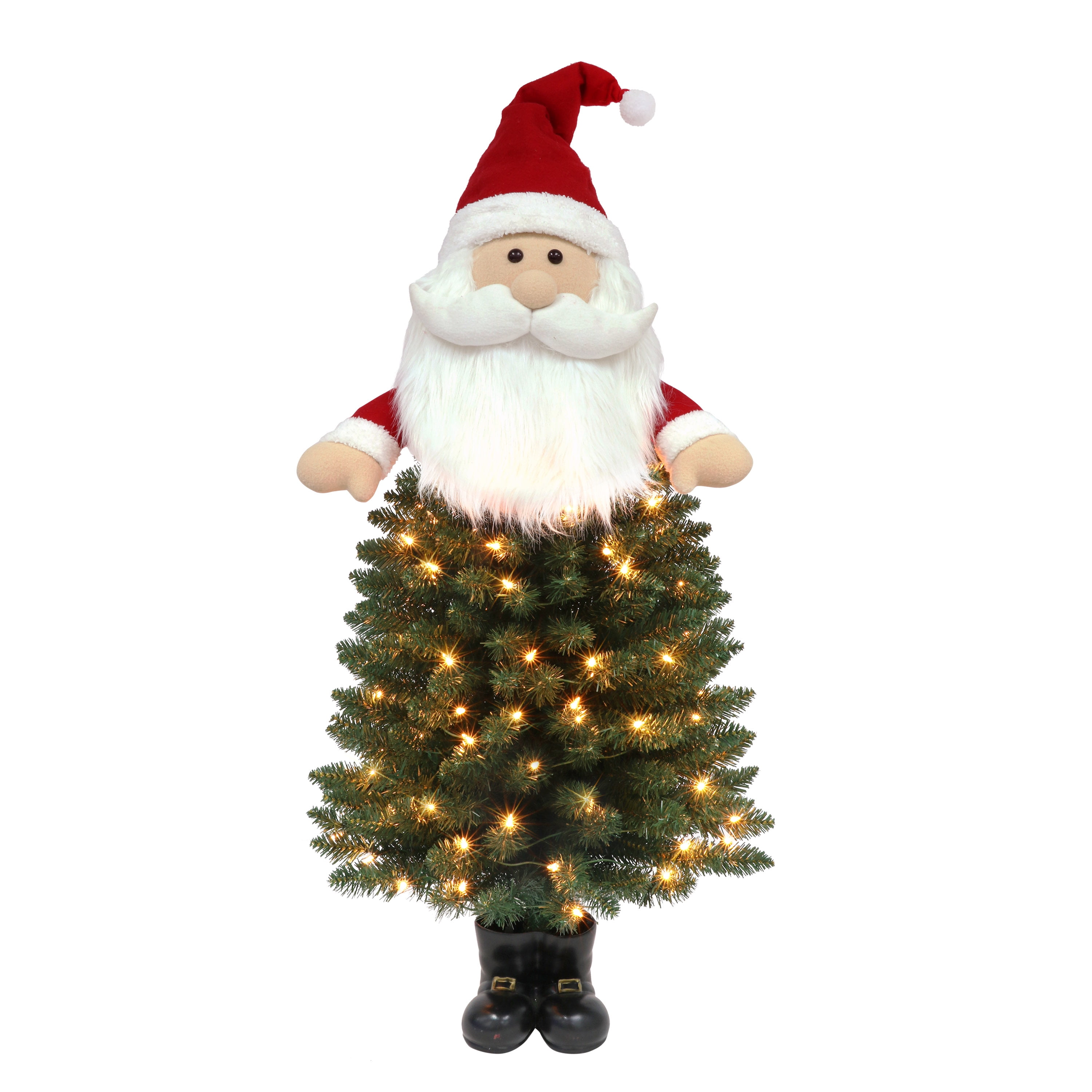 4 ft Pre-Lit Santa Tree - Walmart.com