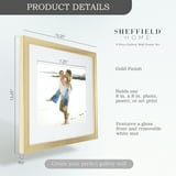 Sheffield Home 9 Piece Gallery Wall Frame Set, 12x12 in. Matted to 8x8 ...