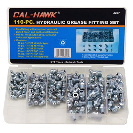 Cal Hawk Tools Hydraulic Grease Fitting Set (110 Piece) AZGF - Walmart.ca