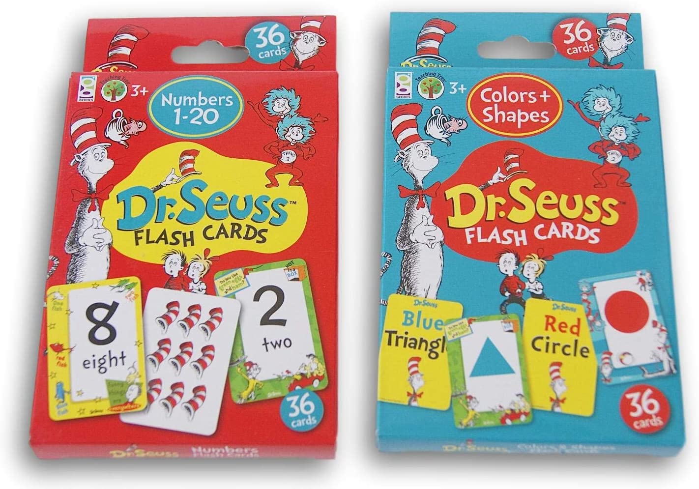 Dr. Seuss Learning Flash Card Set - Colors, Shapes, and Numbers ...