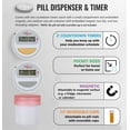 Pillzar Portable Pill Dispenser with Smart Timer Cap for Medication ...