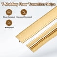 2 Pack 2.9ft x 0.47" T Molding Floor Transition Strips, Aluminium Alloy ...