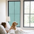 Aqua Window Privacy Film, Natural Solid Color Organic Mottling Texture ...