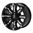 17" Black With Silver Inserts 94R Wheel by RBP (Rolling Big Power) 94R ...