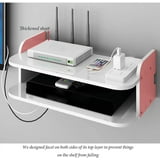Catekro Small Mini Wall Shelves Stuff WiFi Remote Control Storage Box ...
