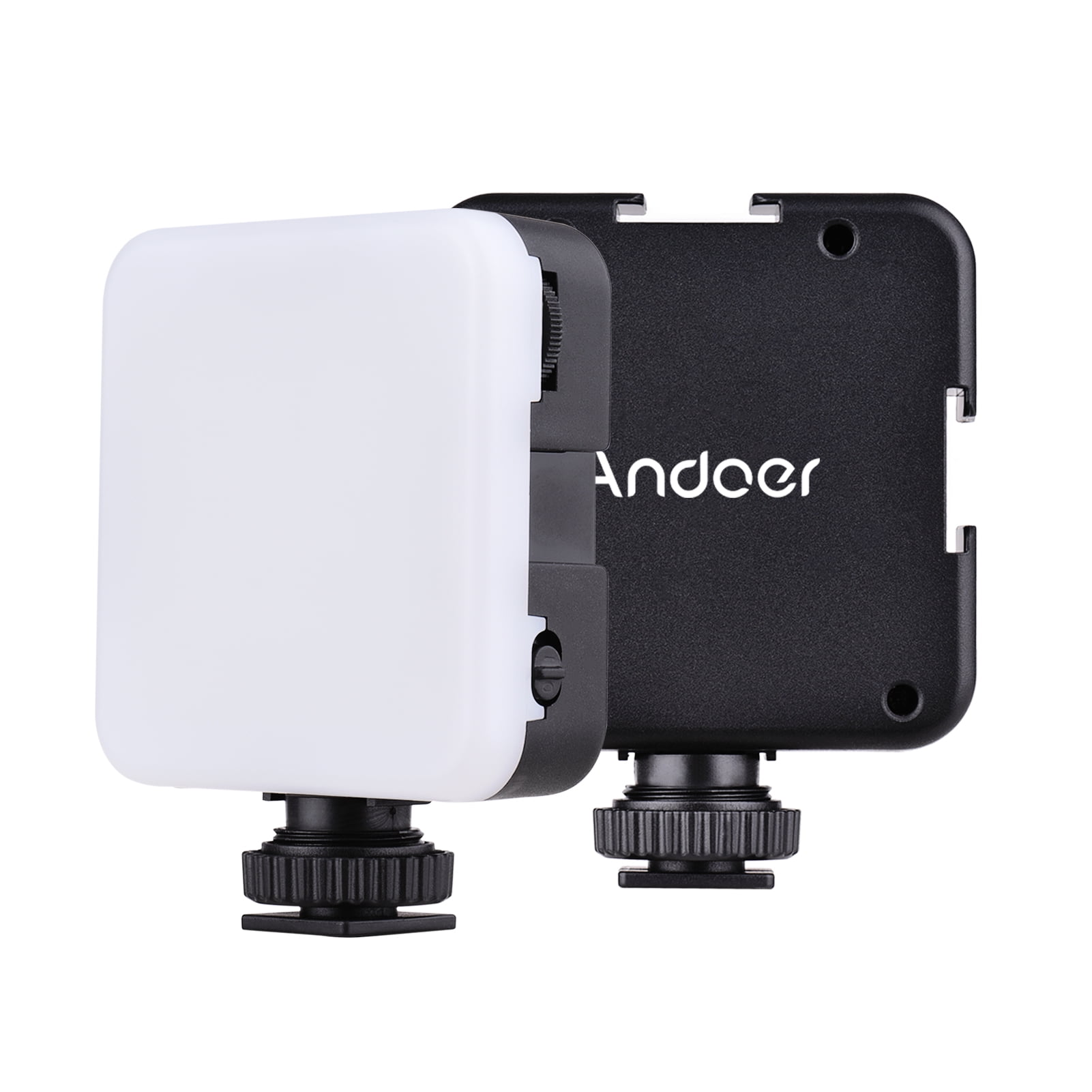 Luz LED portátil Andoer de 42 diodos - 6000K de temperatura de color, brillo ajustable y montura ...