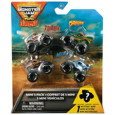 Monster Jam Official Mini Mystery Monster Truck Multipack, 1:87 Scale ...