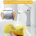 Damp Clean Duster Sponge,4pack Magic Sponge Eraser,Reusable Damp ...