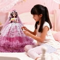 Dark Purple Dark Purple Wedding Dress Princess Doll Toy Gift Box For ...