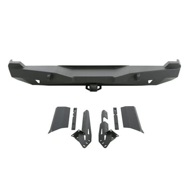 Smittybilt SRC Rear Bumper and Tire Carrier with Receiver Hitch (Black ...