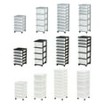 Iris Usa 6 Drawer Plastic Storage Cart With Organizer Top And Wheels