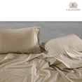 Casa Platino 100 Cotton 4 Piece Percale Calking Size Bed Sheets Set