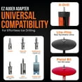 Ice Auger Drill Adapter - Pistol Bit/K-Drill/Lite-Flite - Electric ...