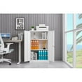 Eizigon Metal Storage Cabinet with Locking Doors and Adjustable Shelf ...
