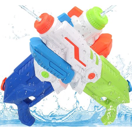 2 Pack Water Guns for Kids Adults 1500CC Blaster 40 Ft Long Range Water ...