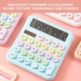 Lksixu Mechanical Calculator, Colorful 12-Digit Basic Calculator with ...