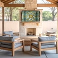 Abstract Colorful Flower Outdoor TV Cover 60 to 65 inch Vintage Boho ...
