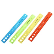 Bazic Transparent Jeweltones Color Ruler 12" , Measure inch/cm(2 Packs ...