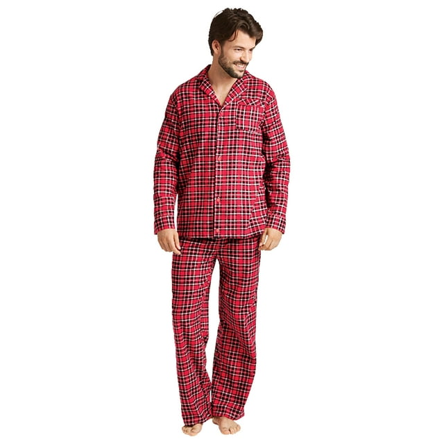Men's Flannel Pajamas by Cozee Corner - Walmart.com