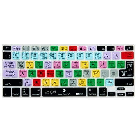XSKN Adobe Photoshop CC Shortcuts Silicone Keyboard Skin Hotkeys PS ...