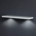 WELLAND 36 Inches LED Light Floating Shelf with Touch-Sensing Battery ...