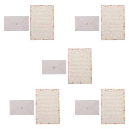 5 Sets Stylish Letter Writing Papers Letter Paper Envelope Set ...