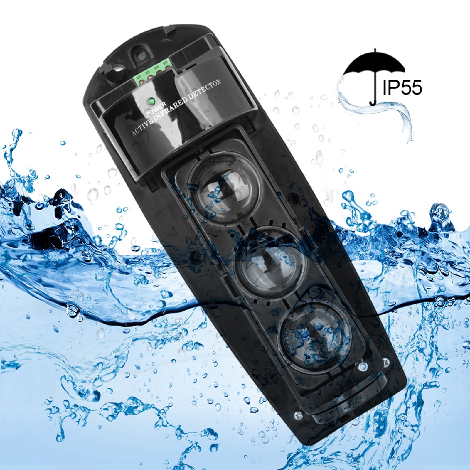 Alarma De Haz Triple, Detector LED Infrarrojo Alarma De Haz Láser De ...