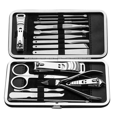 Manicure Set, Pedicure Kit, Nail Clippers, Professional Grooming Kit ...