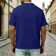 Ankola Men's Casual Henley Shirt Band Collar Short Sleeve Shirt for ...