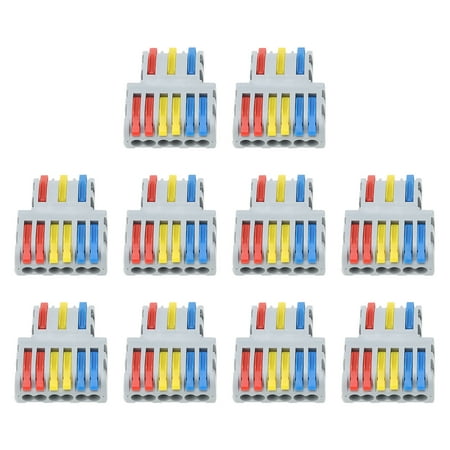 Quick Terminal Block, 10Pcs Copper Conductor Splicing Connectors Flame ...