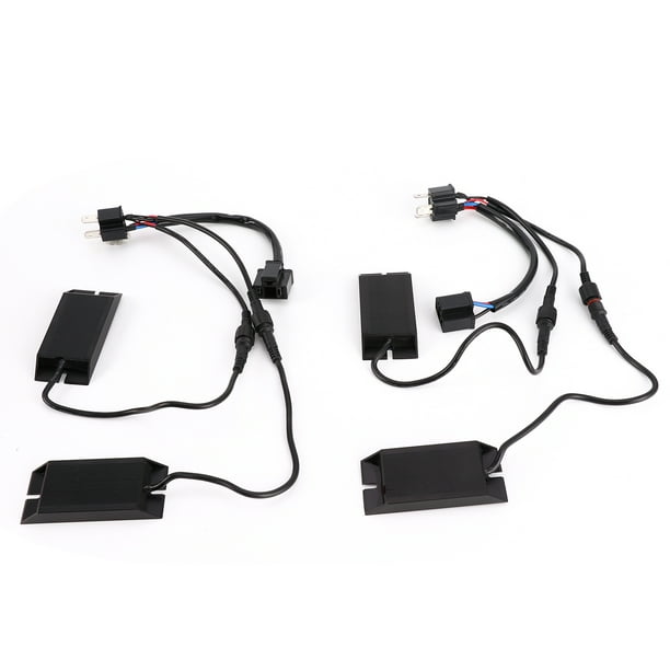 Dual Resistance Decoder,H4 Fog Light Split Anti Flicker Resistors ...