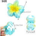 Misstars Flower Hair Clip Medium Size Flower Claw Clips for Thin/Medium ...