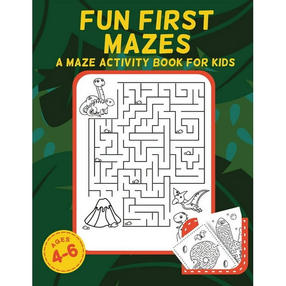 Burger Maze For Kids Age 4-6: Maze Activity Book for Kids. Great for ...