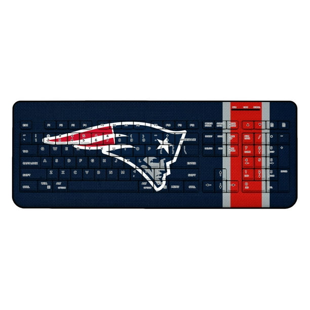 New England Patriots Stripe Wireless Keyboard - Walmart.com