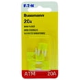Bussmann 20 Amp Automotive Fuse Pack, 5 Count, ATM MINI Blade Fuses ...
