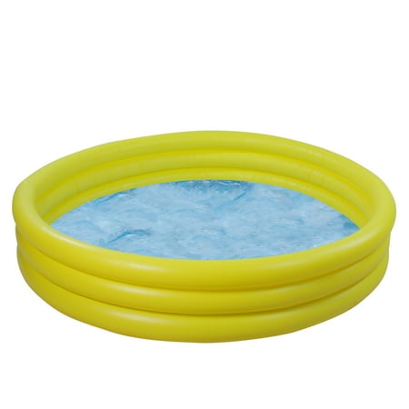 Pool Central 48" Yellow and Blue Round Inflatable Children's Swimming ...