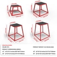 Plyometric Box, Heavy Duty Q235 Steel Jumping Box for Fitness, Non-Slip ...