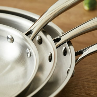 HexClad 12-inch Nonstick Stainless Steel Frying Pan, Easy Clean ...