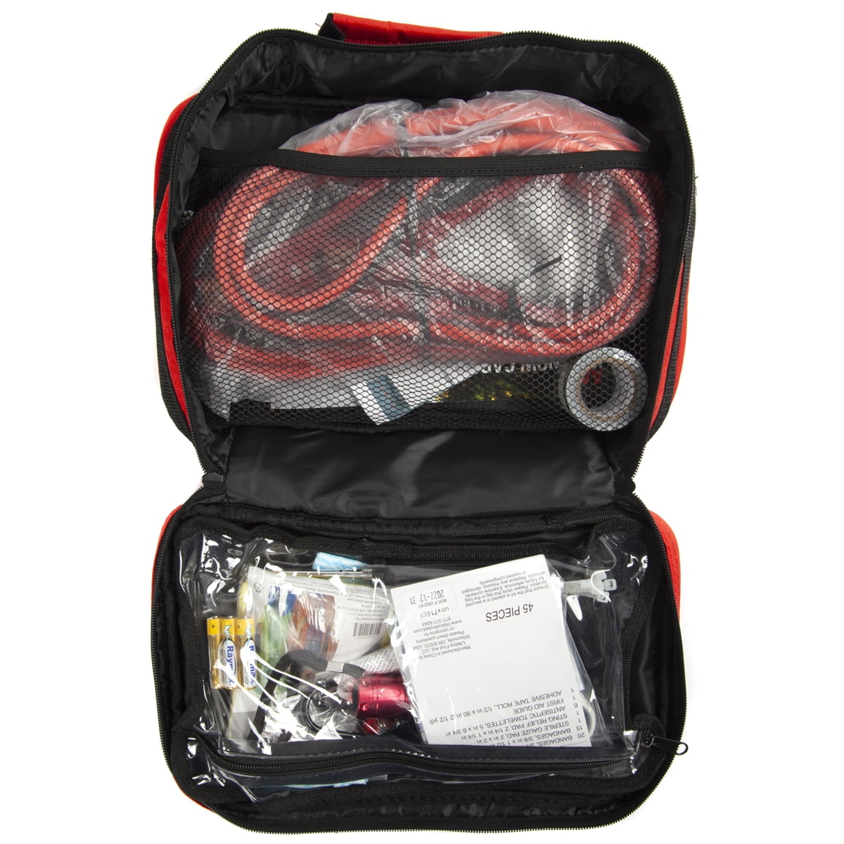 Lifeline AAA Roadside Emergency Kit with Jumper Cables and LED ...