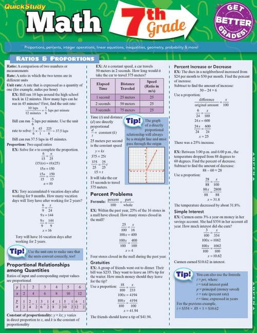 Math 7th Grade Book Walmart