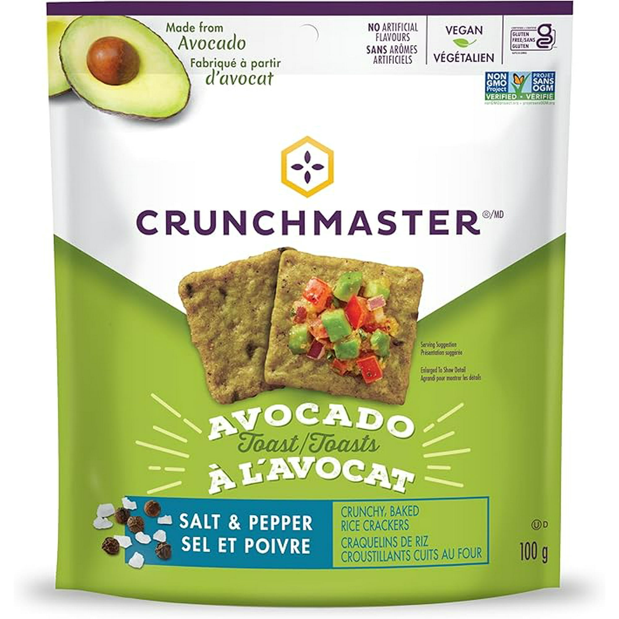 Click here for Crunchmaster Avocado Toasts Salt & Pepper 100 Gr prices